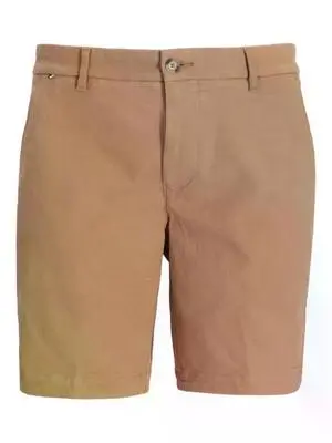 BOSS Flat-front Cotton Shorts
