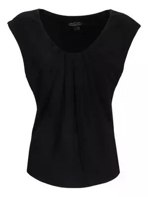 Armani Exchange Pleated Cap-sleeve Top