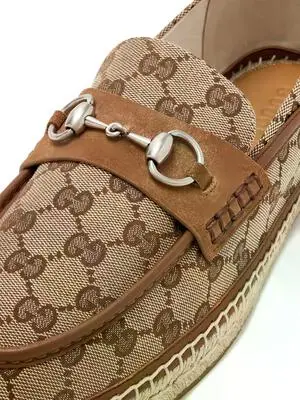 Gucci Monogram Horsebit Espadrilles