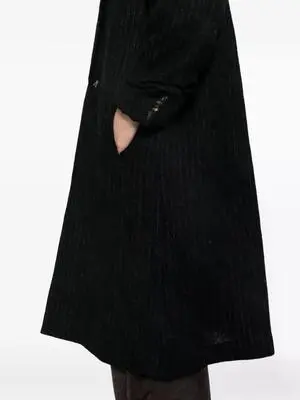 DEVOA Pinstripe Wool Coat