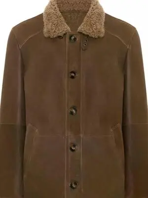 BIGARDINI Shearling-collar Leather Jacket