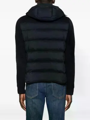 MOORER Zipped Padded Jacket - Blue