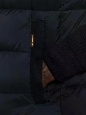 MOORER Zipped Padded Jacket - Blue