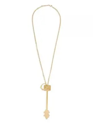 Rabanne Key Pendant Necklace - Gold