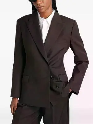 ANINE BING Double-breasted Wool Blazer