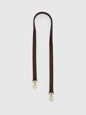 ATP ATELIER Leather Stra Shoulder Strap - Walnut