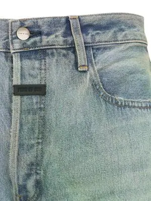 Fear Of God Distressed Cotton Jeans - Blue