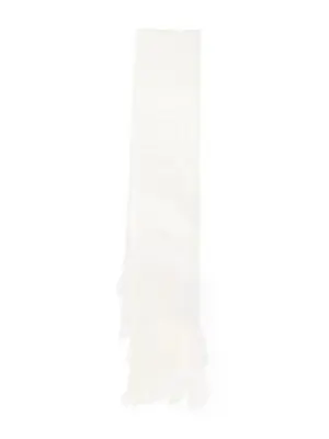 Fabiana Filippi Fringed Knit Scarf - White