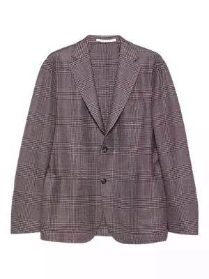 Eleventy Checked Single-breasted Blazer