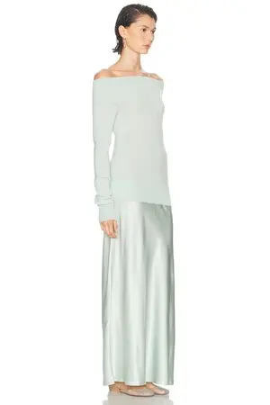 Christopher Esber Shoulderless Cashmere Monument Dress