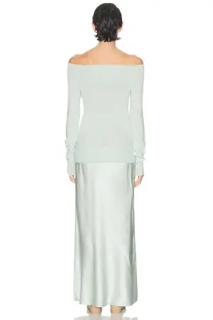 Christopher Esber Shoulderless Cashmere Monument Dress