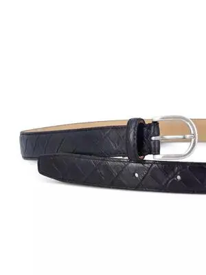 MFPEN Crocodile-embossed Leather Belt