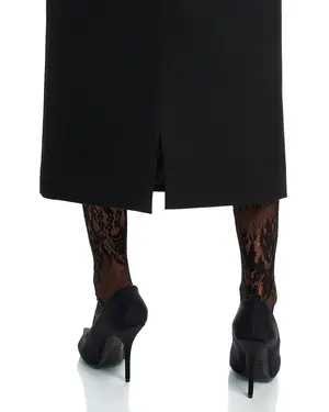 Wardrobe.NYC Contour Midi Skirt - Black