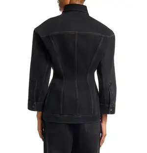 Wardrobe.NYC Denim Contour Jacket - Black