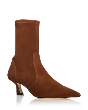 Walnut Suede Booties