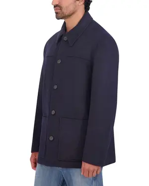 Cole Haan Novelty Topper Coat - Navy
