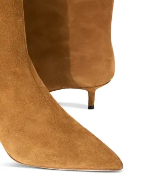 Staud Sebastian Suede Kitten Heel Boots