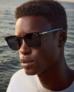 TOM FORD Round Frame Sunglasses 53mm