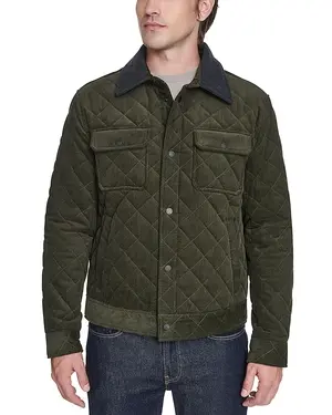Cole Haan Quilted Corduroy Jacket