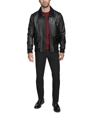 Cole Haan Leather Jacket - Black