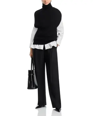 TOTEME Belted Calf Hair Bucket Bag - Leopard
