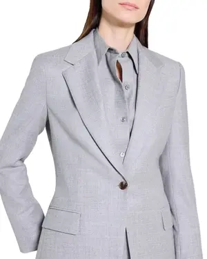 Theory Lynnia Sleek Blazer - New Light Heather