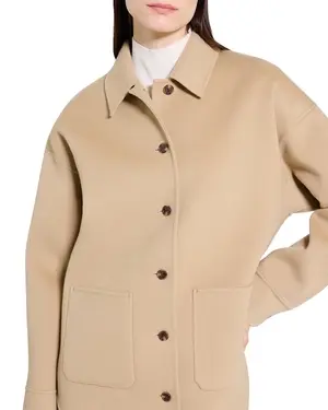 Theory Oversized Wool & Cashmere Shirt Jacket