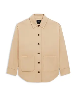 Theory Oversized Wool & Cashmere Shirt Jacket