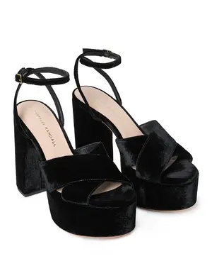 LOEFFLER RANDALL Loretta Platform Sandals - Black