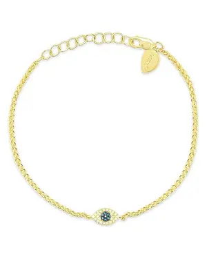 Meira T 14k Yellow Diamond Evil Eye Chain Bracelet - Gold