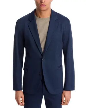 Hugo Anton Extra Slim Fit Melange Soft Jacket - Dark Blue