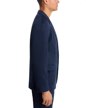 Hugo Anton Extra Slim Fit Melange Soft Jacket - Dark Blue
