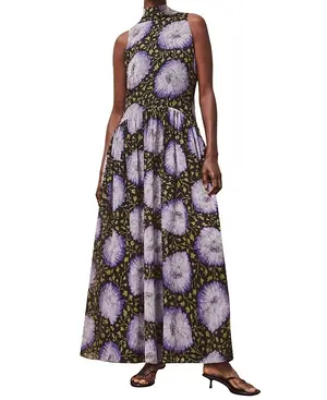 RO & ZO Printed Chiffon Maxi Dress