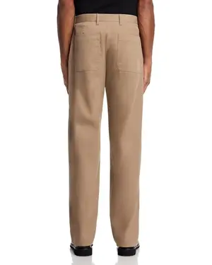 Theory Relaxed Fit Brushed Chinos - Feather