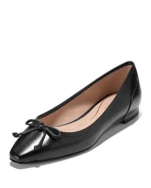 Cole Haan Paget Ballet Flats - Black Leather