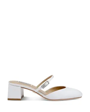 Badgley Mischka Valarie Pumps - White Crepe