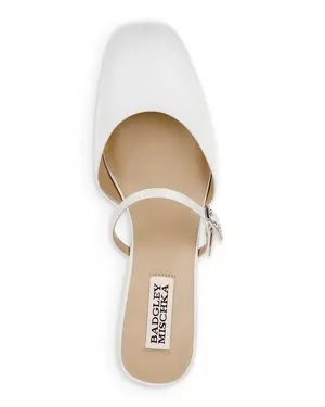 Badgley Mischka Valarie Pumps - White Crepe