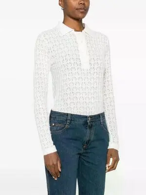Pinko Lace-panel Polo Bodysuit