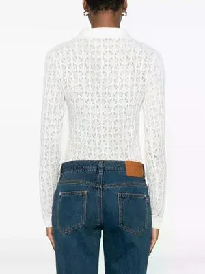 Pinko Lace-panel Polo Bodysuit