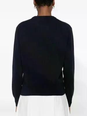 Bally Logo-patch Cashmere Sweater - Blue