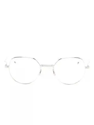 Thom Browne Thom Browne Eyewear Silver-Tone Round Frame Eyeglasses 045 Silver