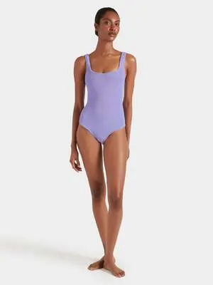 Hunza G Coverage Square Neck One Piece Swimsuit