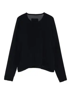 PRIVATE 0204 Sheer-panel Long-sleeve Top