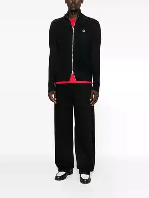 Kenzo Ribbed Zip-up Cardigan