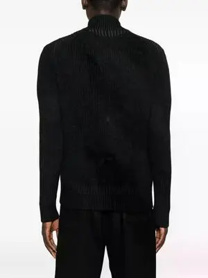 Kenzo Ribbed Zip-up Cardigan