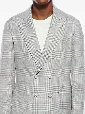 Brunello Cucinelli Double-breasted Checked Suit