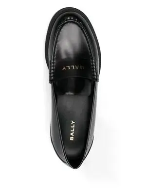 Bally Leather Platform Loafers