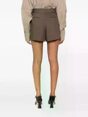 ELEH Belted Pleated Shorts