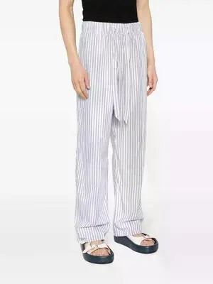 TEKLA Striped Organic Cotton Pyjama Trousers