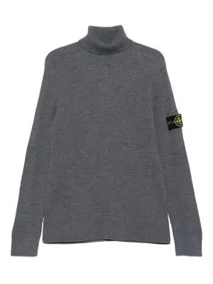 Stone Island Ribbed Turtleneck Sweater